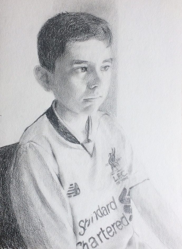 Portrait Drawing Made Using Tim Jenison’s Vermeer Device - Andy Dobbie Art