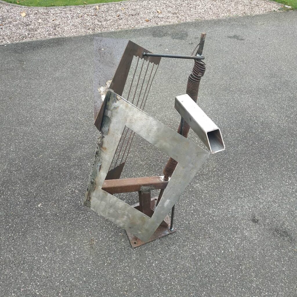 Welded Scrap Metal Sculpture: Torso – ANDY DOBBIE